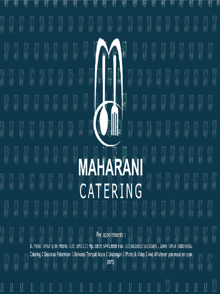 Menu Catering Maharani Surabaya | PDF