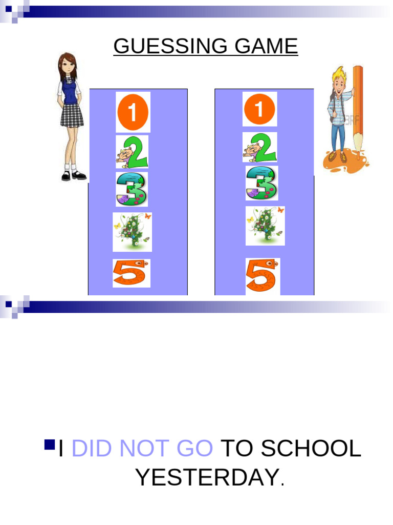 Simple Past Negative Form | PDF