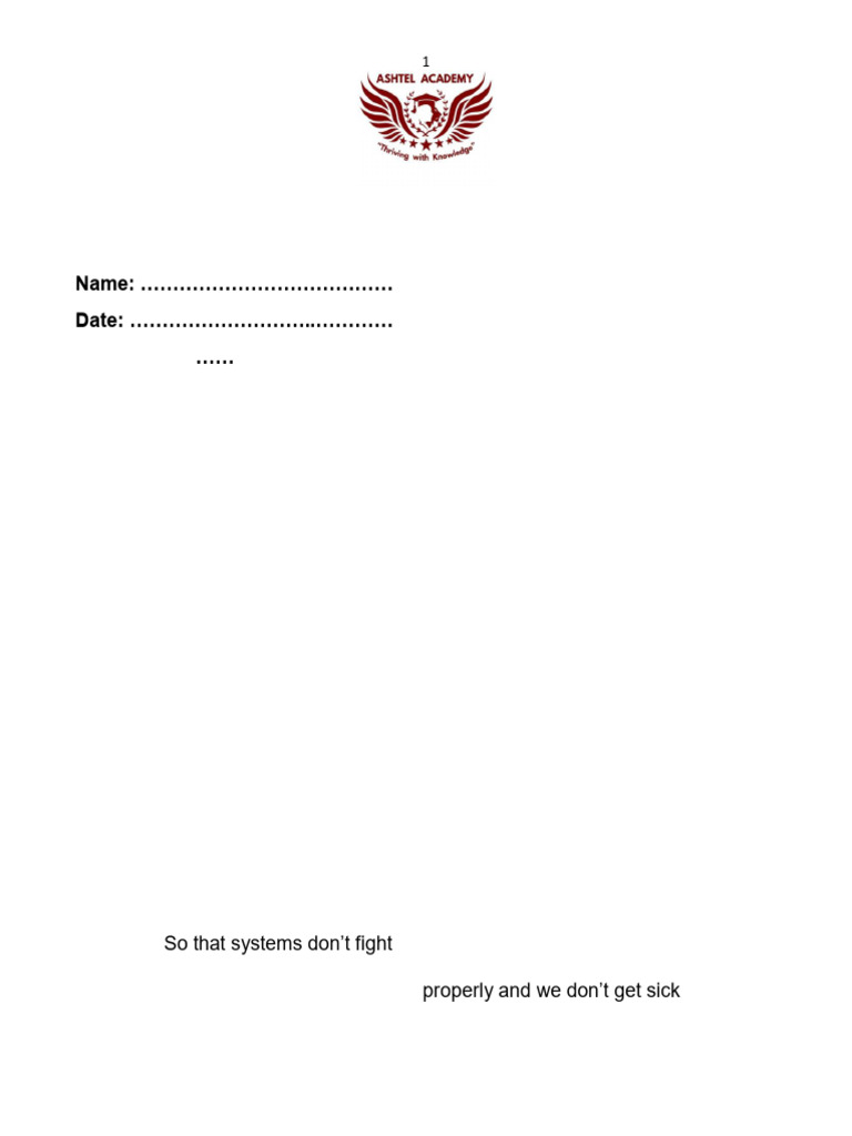 End Unit Test- Unit 1 | PDF | Human Digestive System | Circulatory System