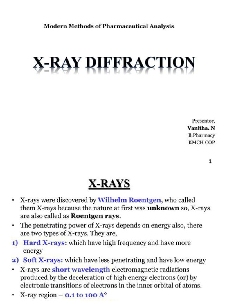 X ray diffraction | PDF