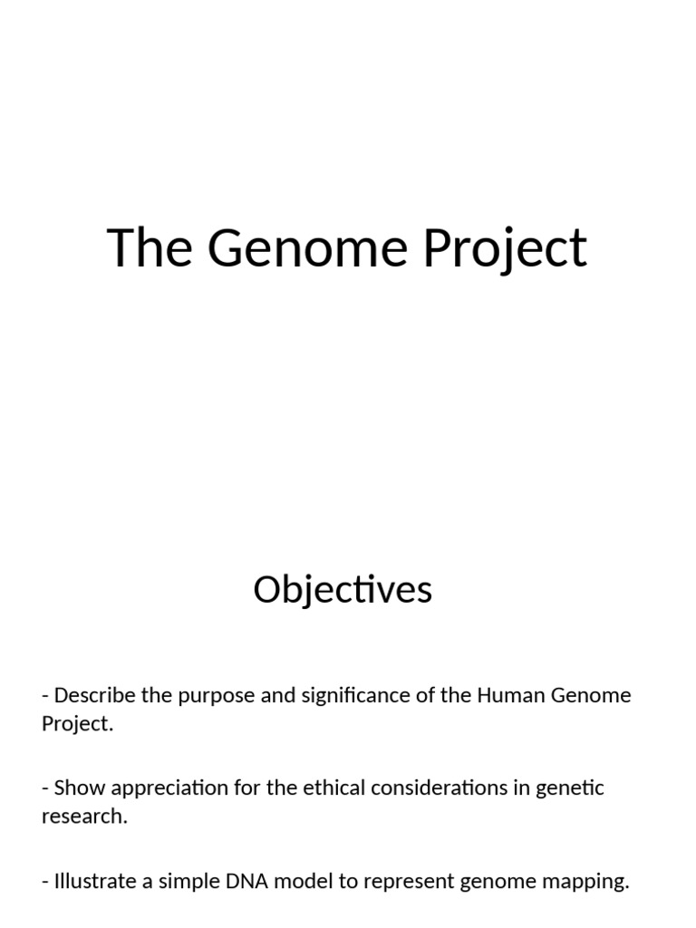 The Genome Project Presentation | PDF