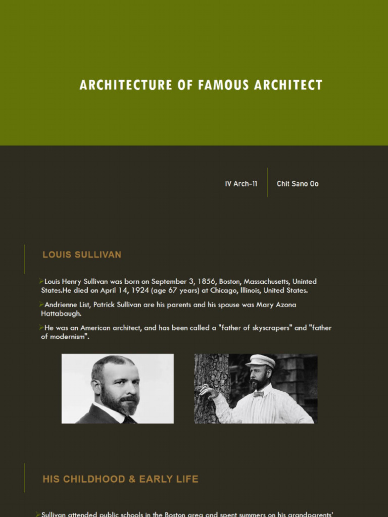 Louis Sullivan | PDF