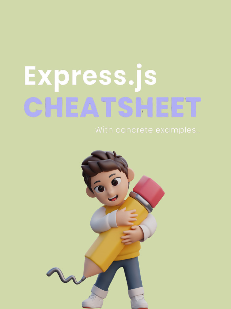 Express - Js CheatSheet | PDF