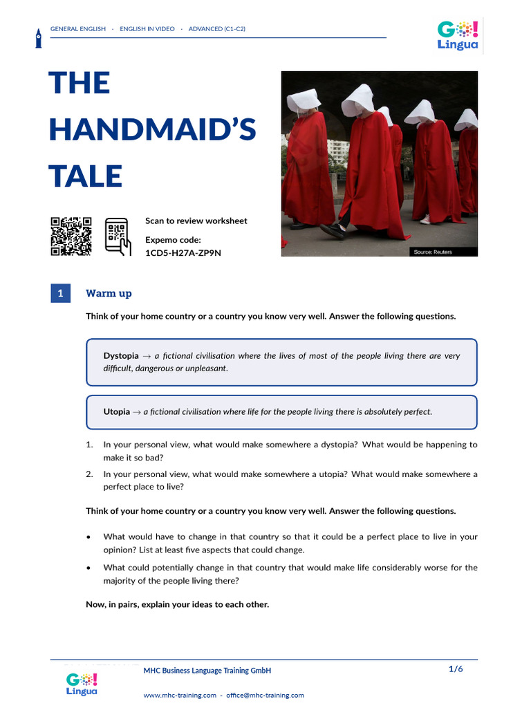 The Handmaid's Tale: Dystopian Insights | PDF