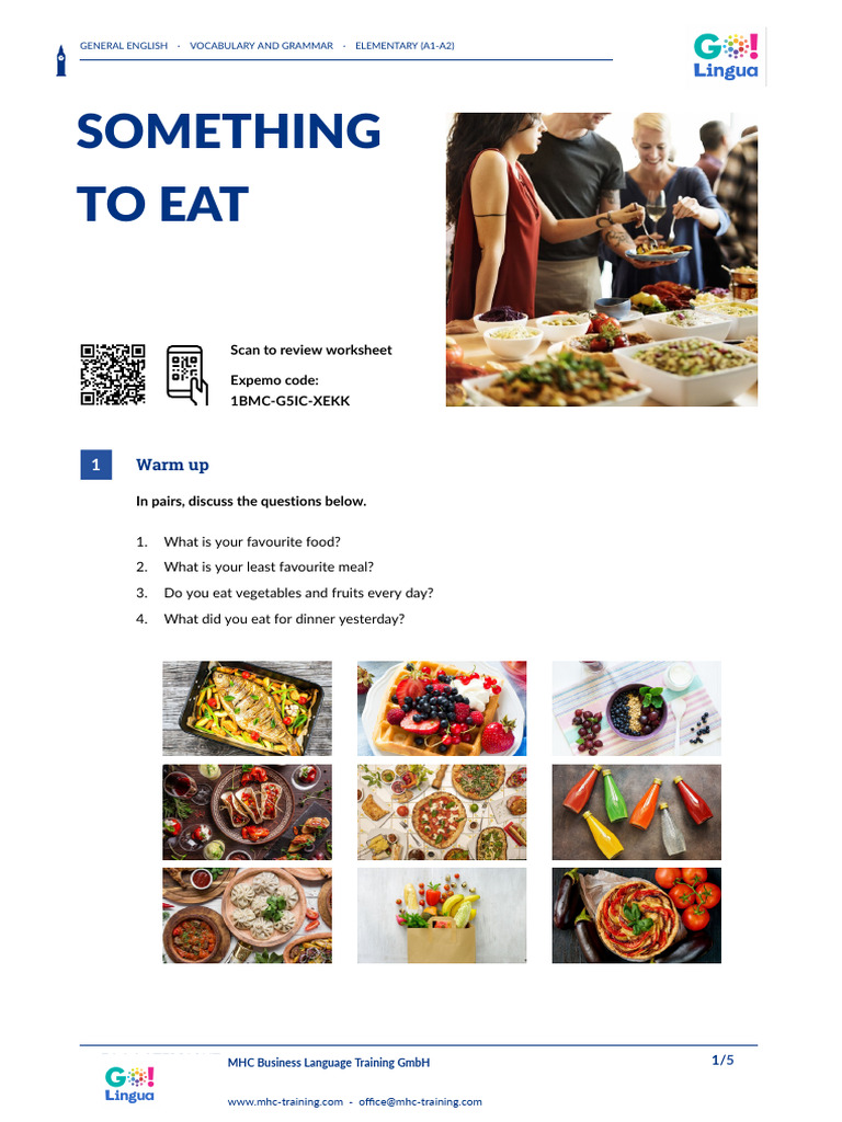 something-to-eat-british-english-student | PDF | Plural | Noun