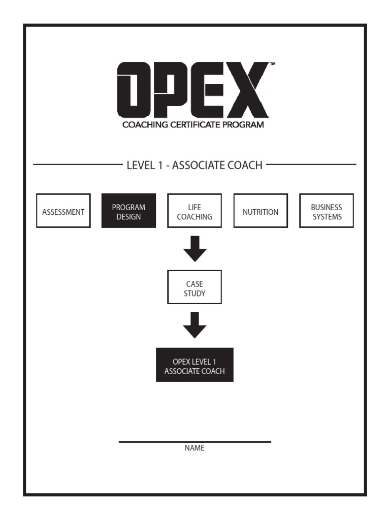 OPEX Program Design - Notes Upgraded | PDF | Physical Fitness ...