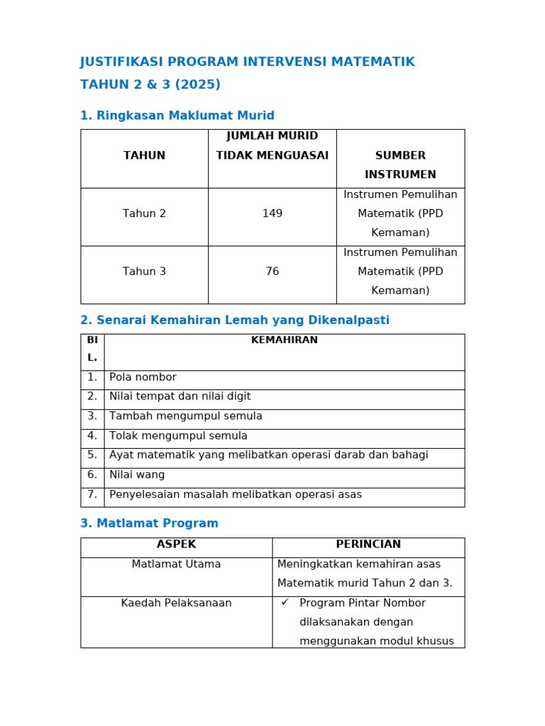 Justifikasi MTHS | PDF