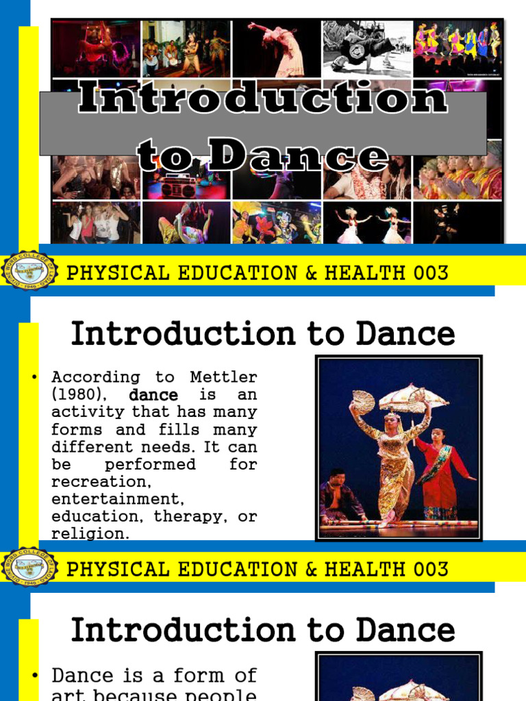 Introduction To Dance 22-23 (Copy) | PDF | Dances | Plato