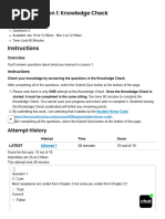 Module 5 - Lesson 3 - Knowledge Check - ICD Coding I With Application ...