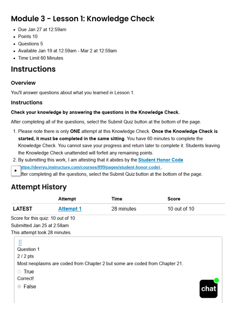 Module 3 - Lesson 1 - Knowledge Check - ICD Coding I With Application - 11801 | PDF | Aorta ...