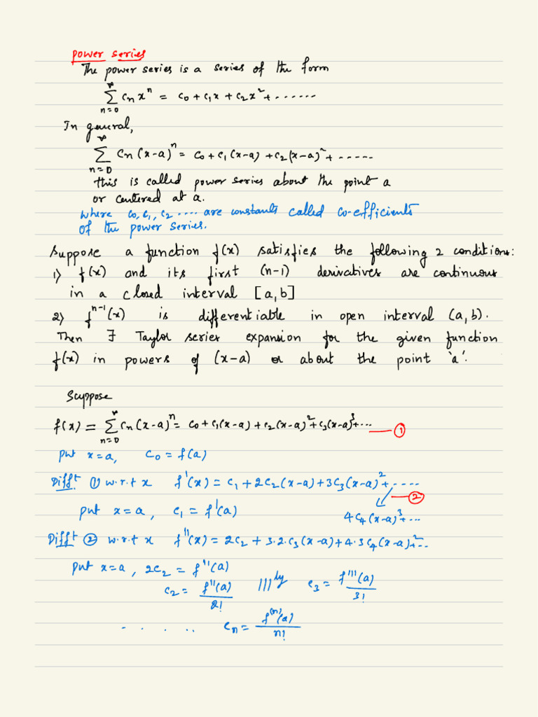 Taylor Series | PDF | Functions And Mappings | Mathematical Analysis