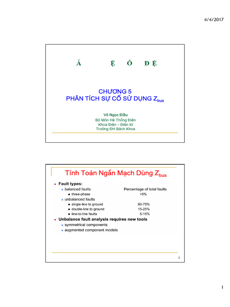 Chapter 5 - Fault Analysis | PDF