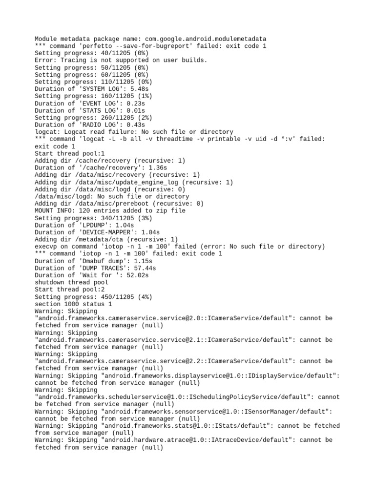 Bugreport V2205T TP1A.220624.014 2023 07 23 10 40 46 Dumpstate - Log 911 | PDF | Computer ...