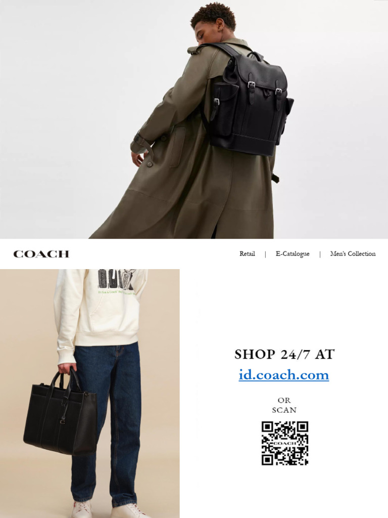 COACH - Men's E-Catalogue - JAN 1 - PS25 1 | PDF | Backpack | Payments