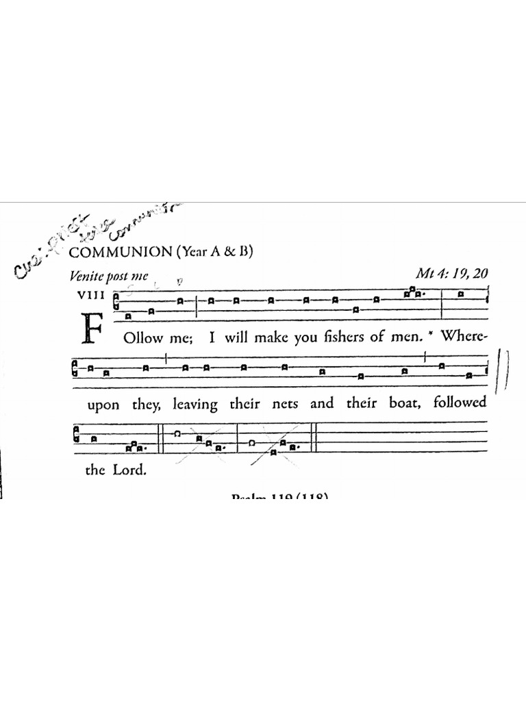 3rd Sunday communion chant | PDF