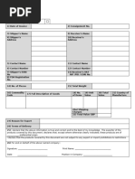Namibia Customs Clearing Form | PDF | Customs | Freight Transport