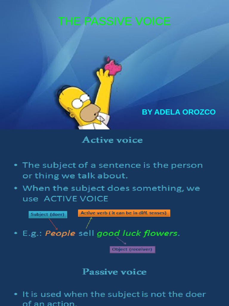 The Passive Voice | PDF