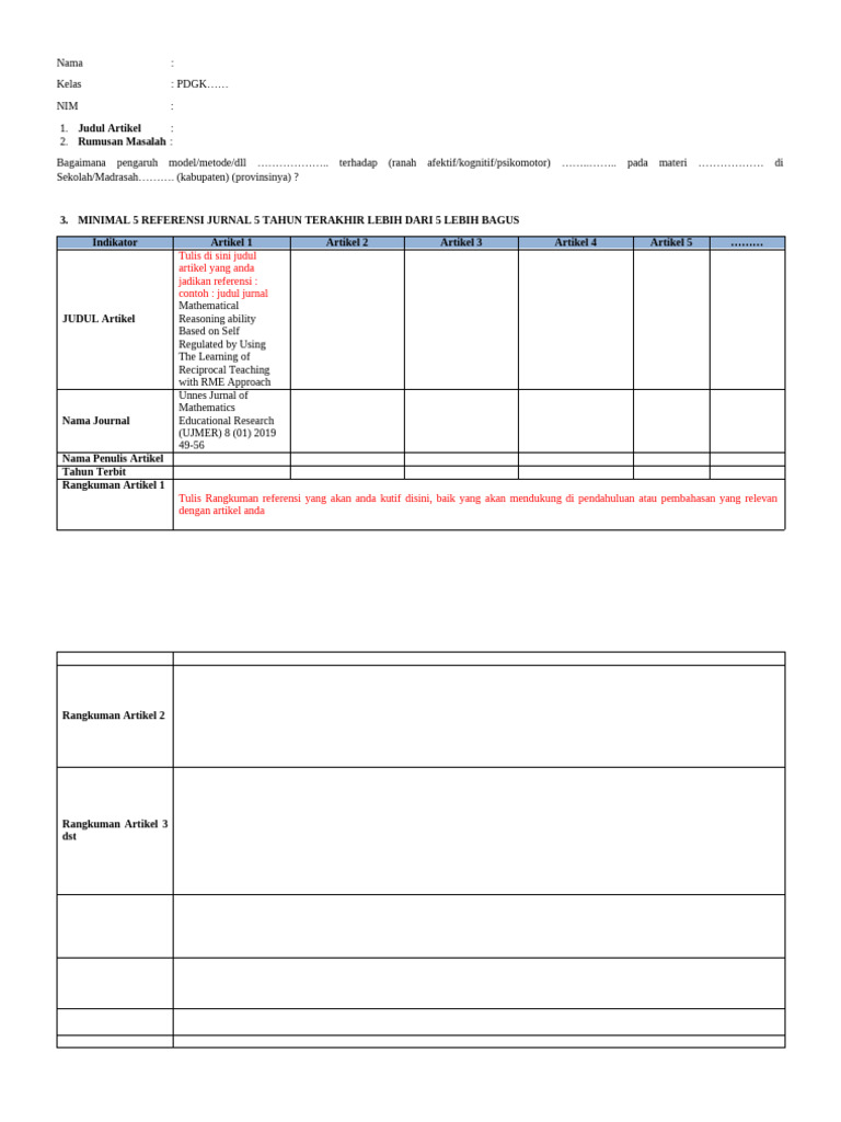Format Tugas 1 | PDF