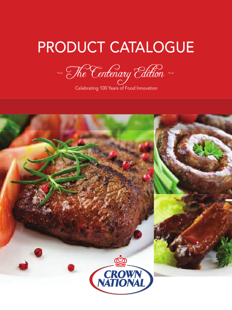 Crown National Product Catalogue 2023 | PDF | Sausage | Curing (Food ...