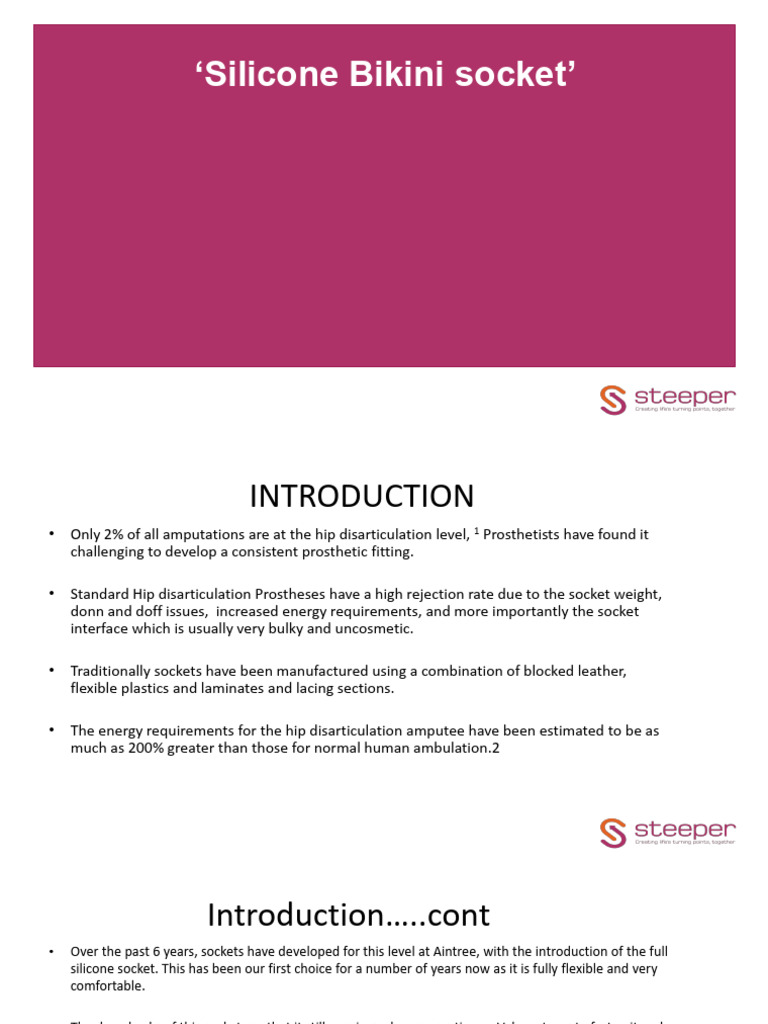 New Socket Technology For Hip Disarticulation Hemipelvectomy and Short ...