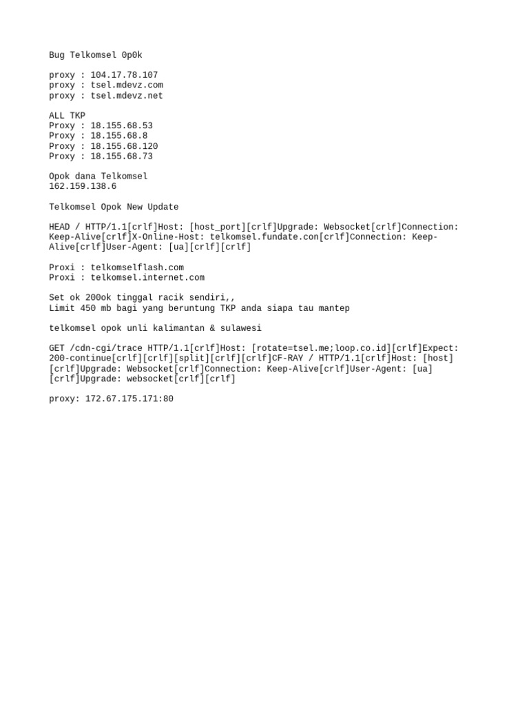 Bug Telkomsel 0p0k 2025 (SFILE | PDF