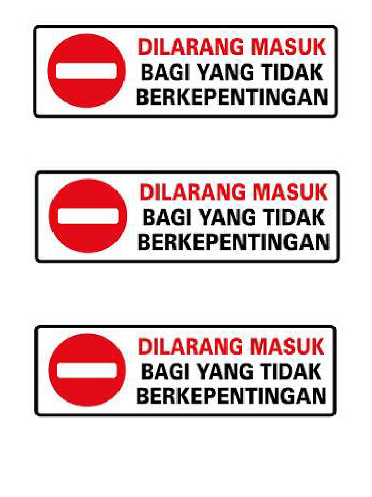 Restricted Area Sign | PDF