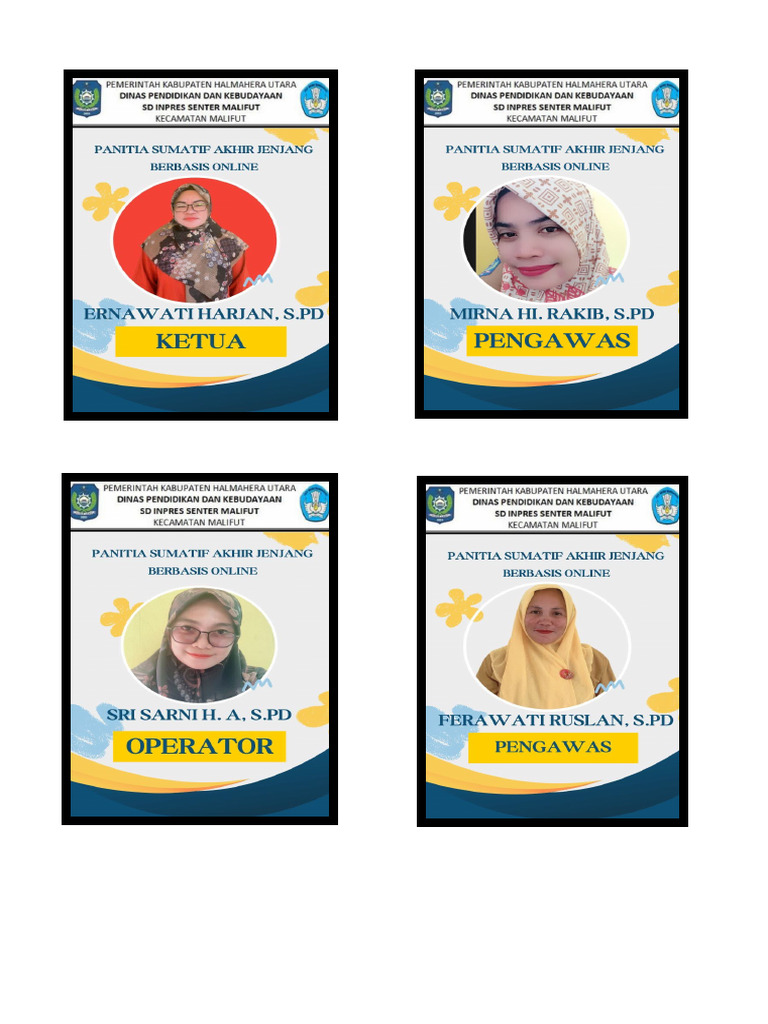 Kartu Panitia | PDF