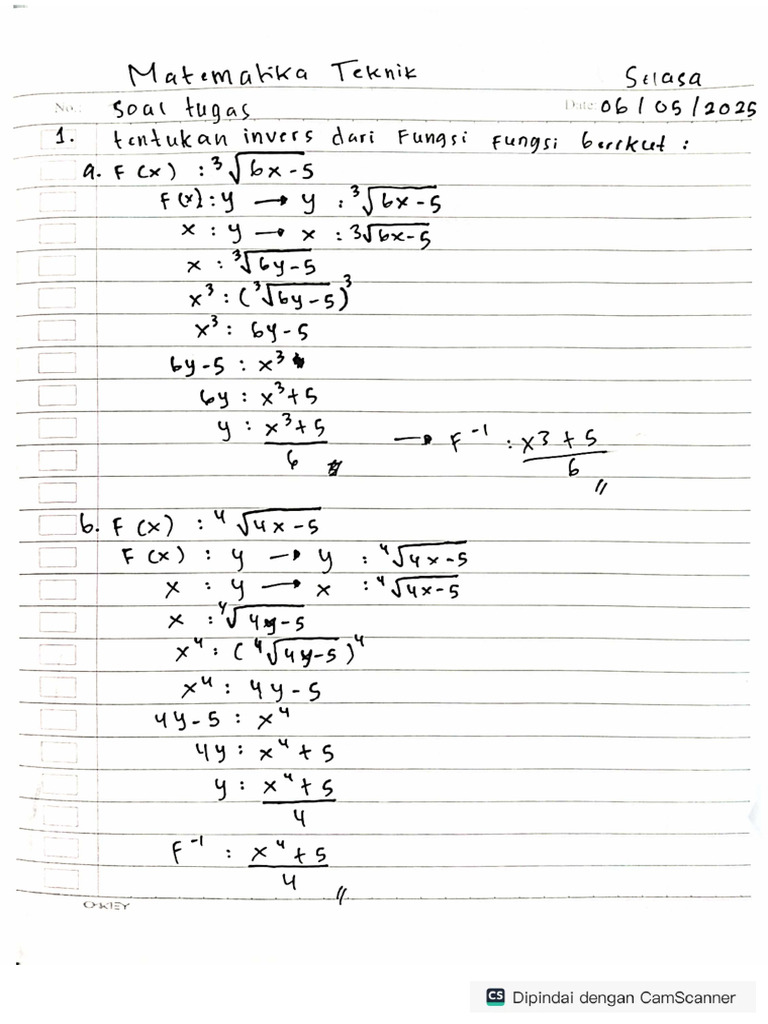 Tugas Matematika Teknik Tiara | PDF