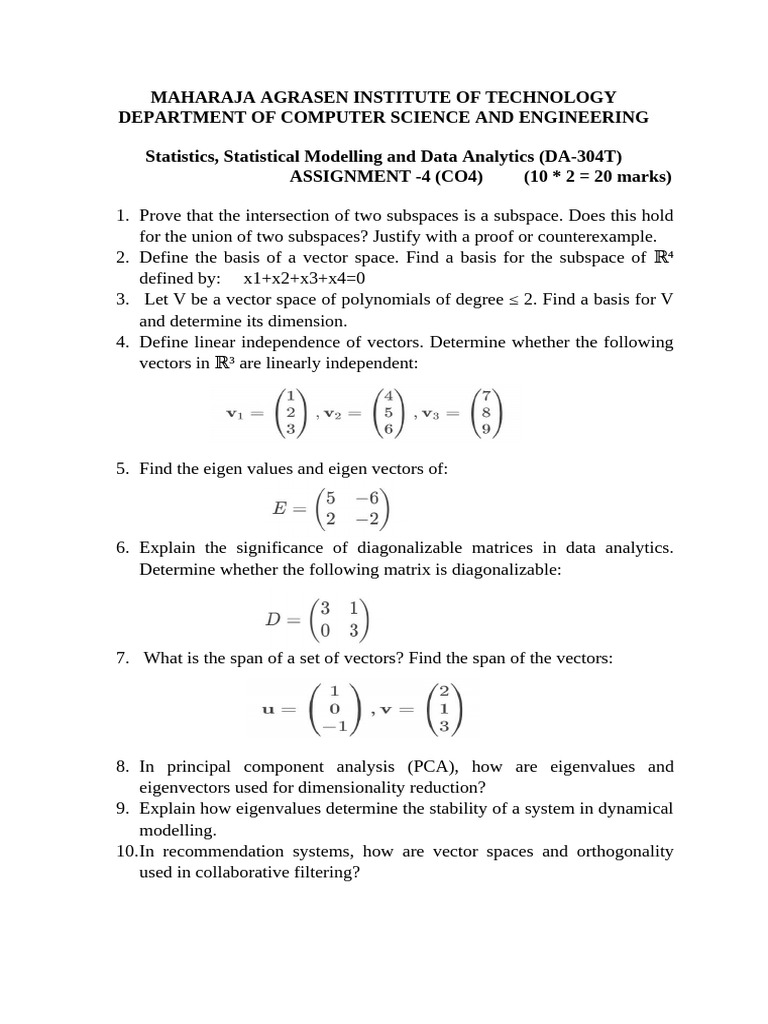 Ssmda Assignment4 2025 | PDF