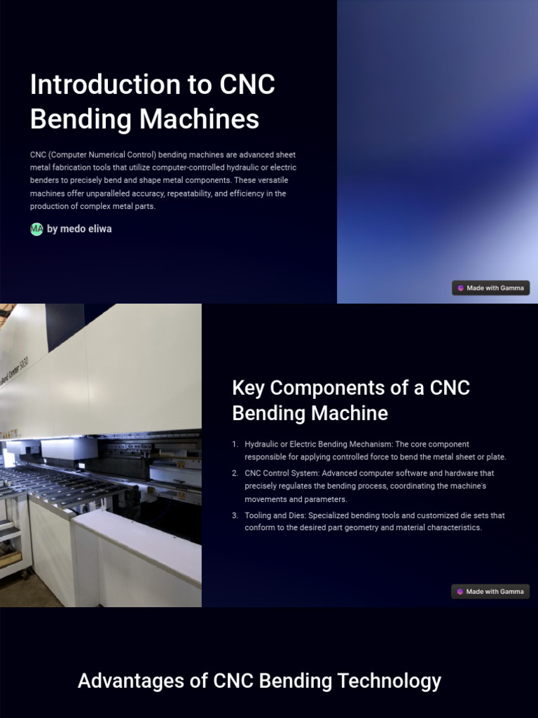 Introduction To CNC Bending Machines | PDF | Numerical Control | Sheet ...