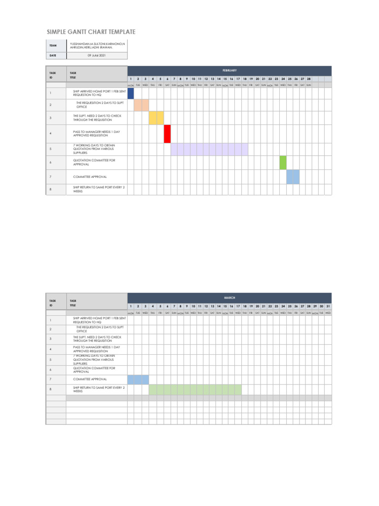 IC Simple Gantt Chart 10578 | PDF
