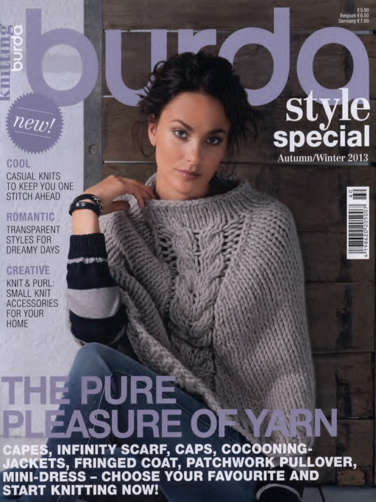 Burda Knitting Style Special 2013-09 Text | PDF | Knitting | Wool