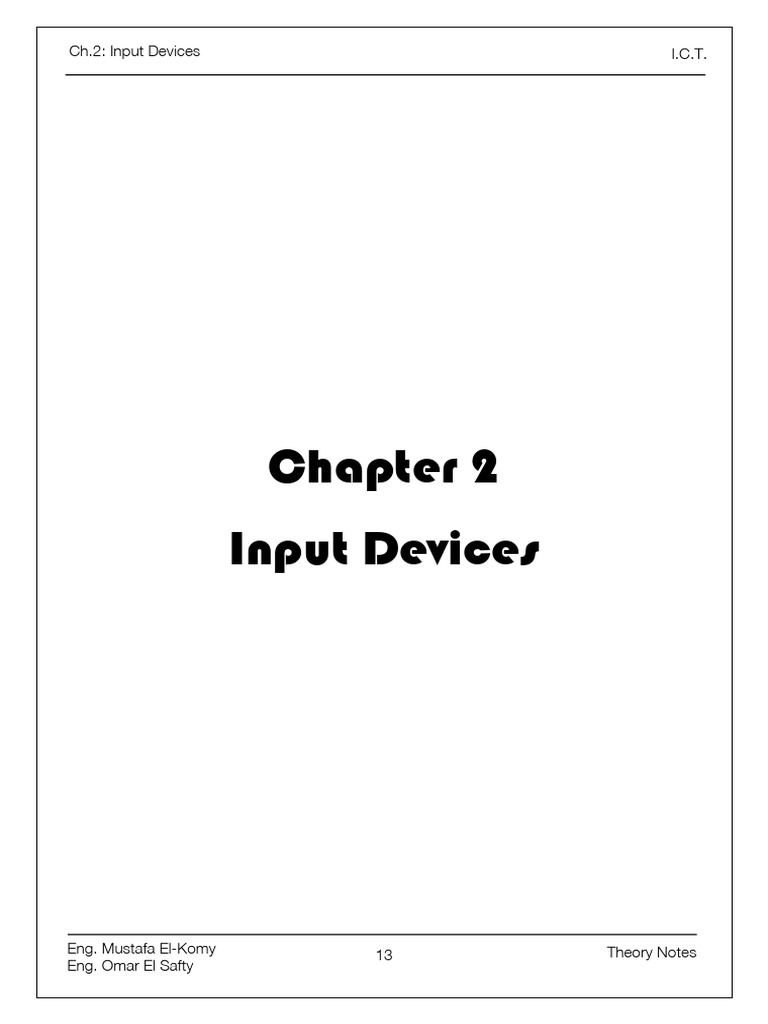 Overview of Computer Input Devices | PDF | Radio Frequency ...