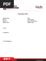 Lab Report Title Page | PDF