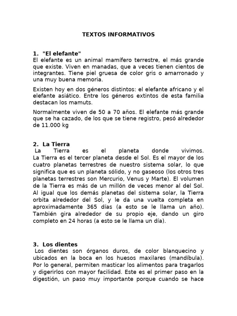 Textos Literarios e Informativos | PDF | Insectos | Tierra