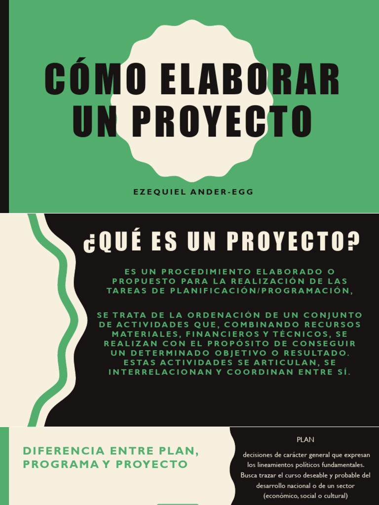 CÓMO ELABORAR UN PROYECTO | PDF