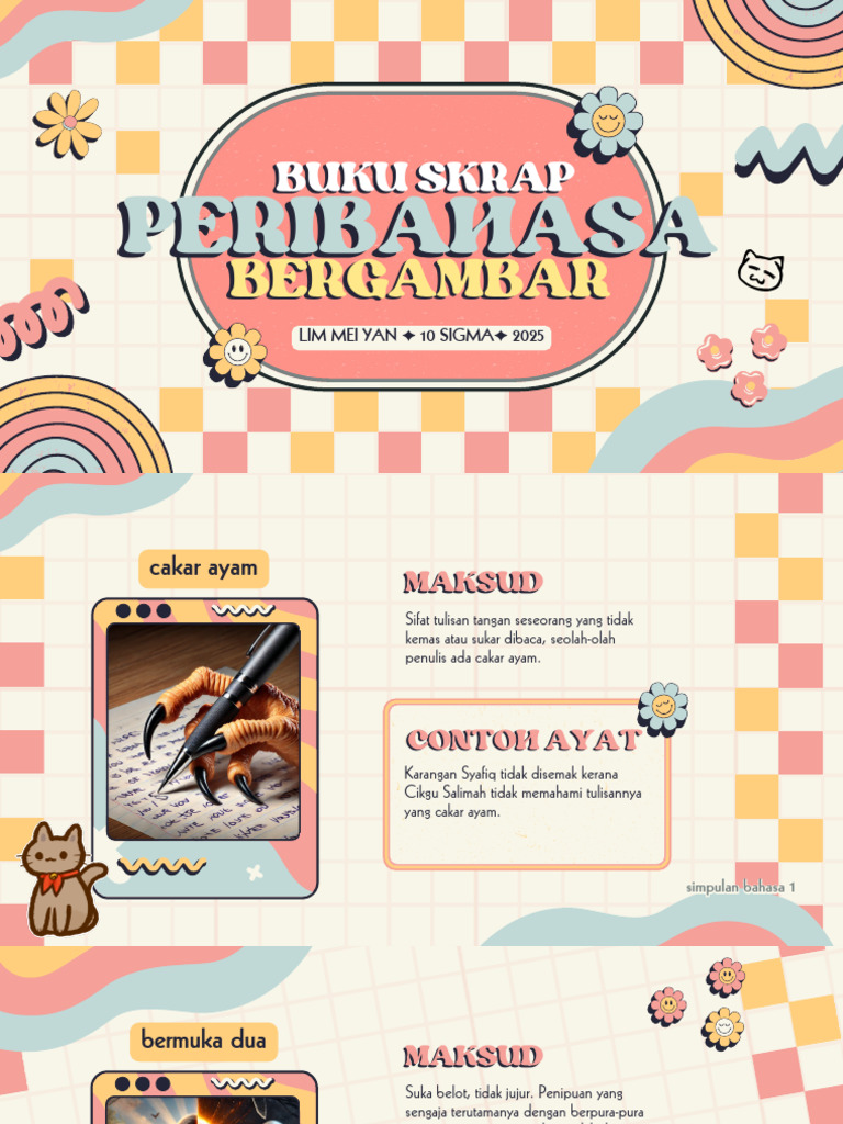 Buku Skrap Peribahasa Bergambar | PDF