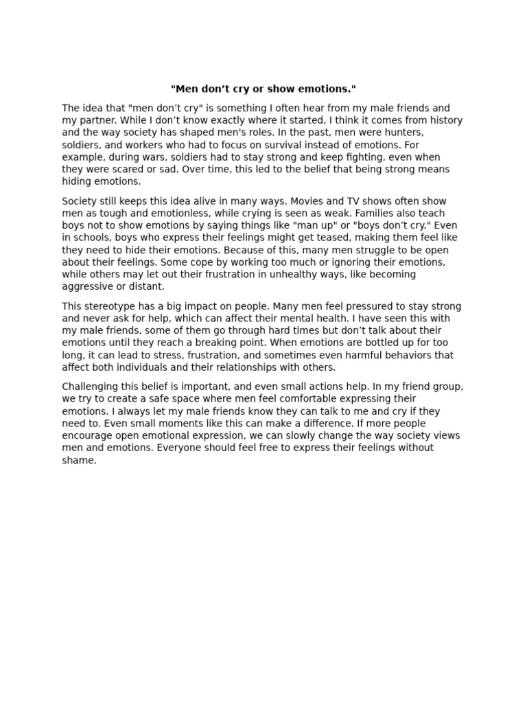 AT2_Deconstructing Gender Stereotypes - Dela Cruz, K | PDF