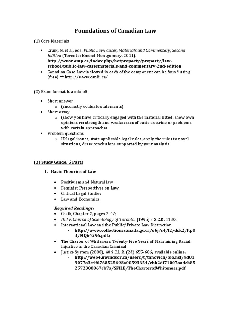 Foundations of Canadian Law | PDF | Judicial Review | Judiciaries