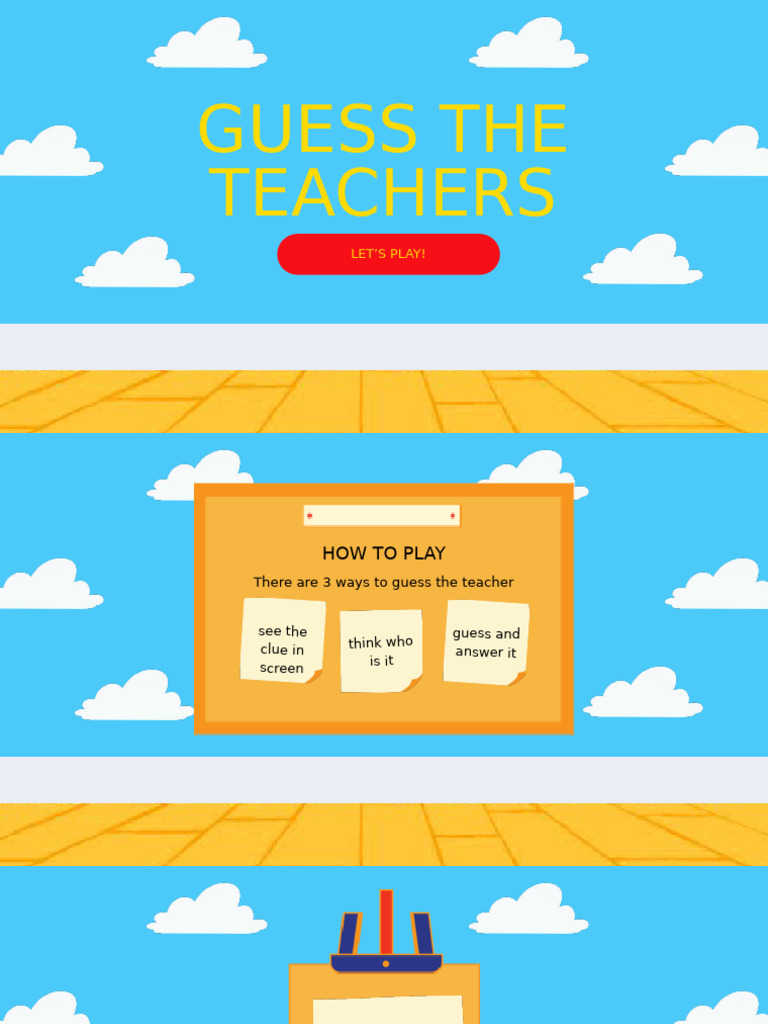 Guess The Teachers | PDF