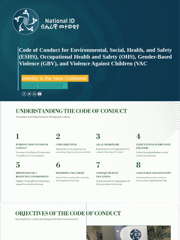 ESHS and OHS Code of Conduct Guide | PDF