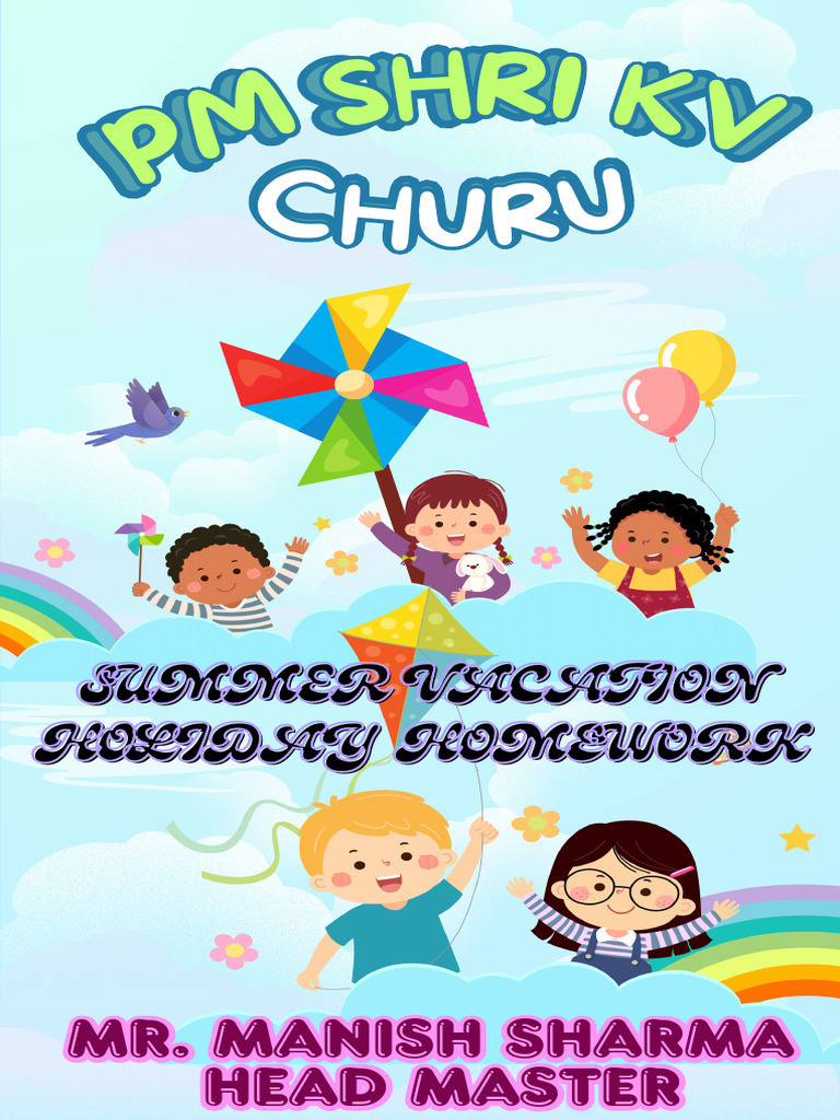 Summer Vacation Homework Class 1 | PDF