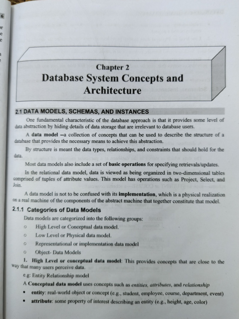 DBMS chapter 2 | PDF