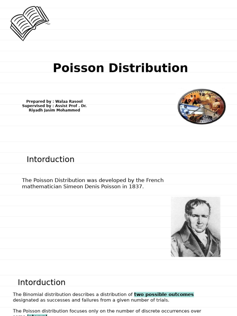 poisson distribution | PDF | Poisson Distribution | Teaching Mathematics