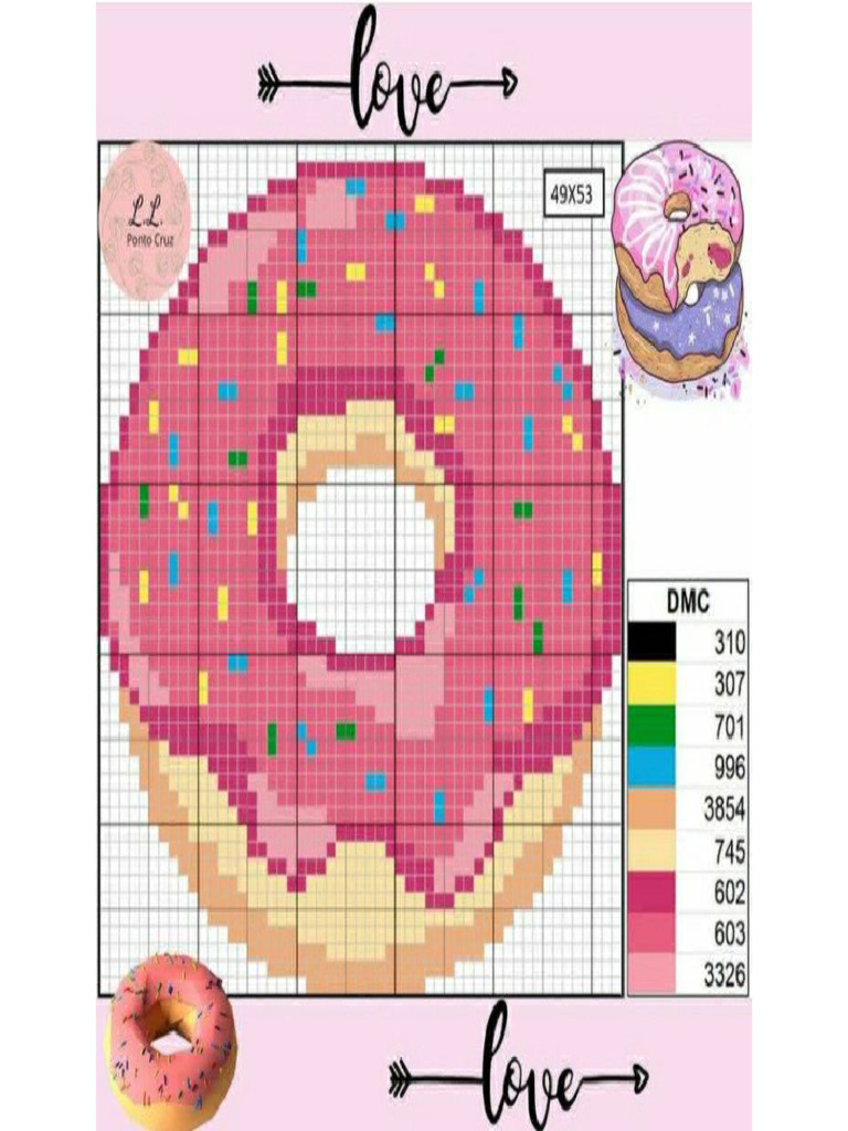 Dr. Bartner's Donut 2 Cross Stitch Pattern | PDF