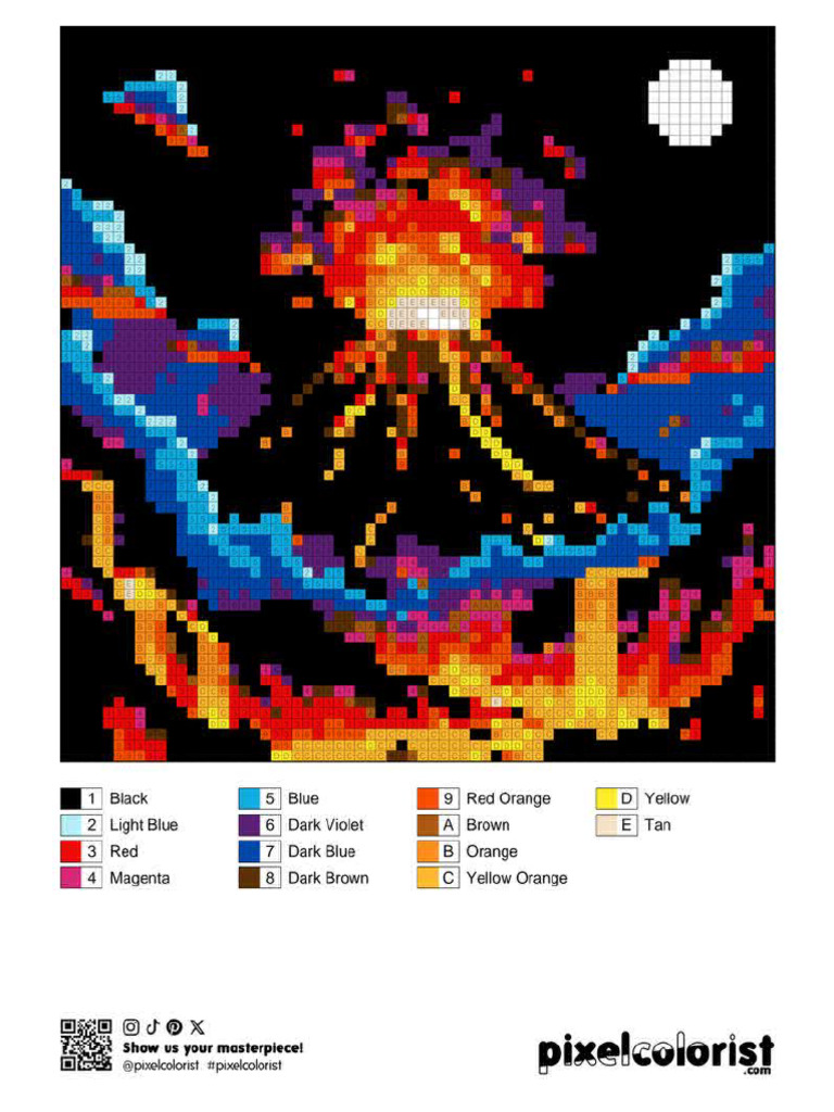 Erupting Volcano ? Cross Stitch Pattern | PDF