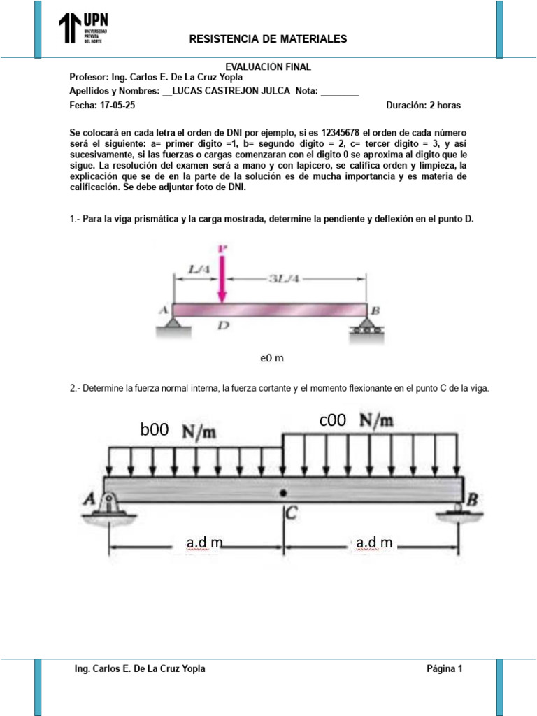 Ef - Resist. de Materiales LCJ | PDF