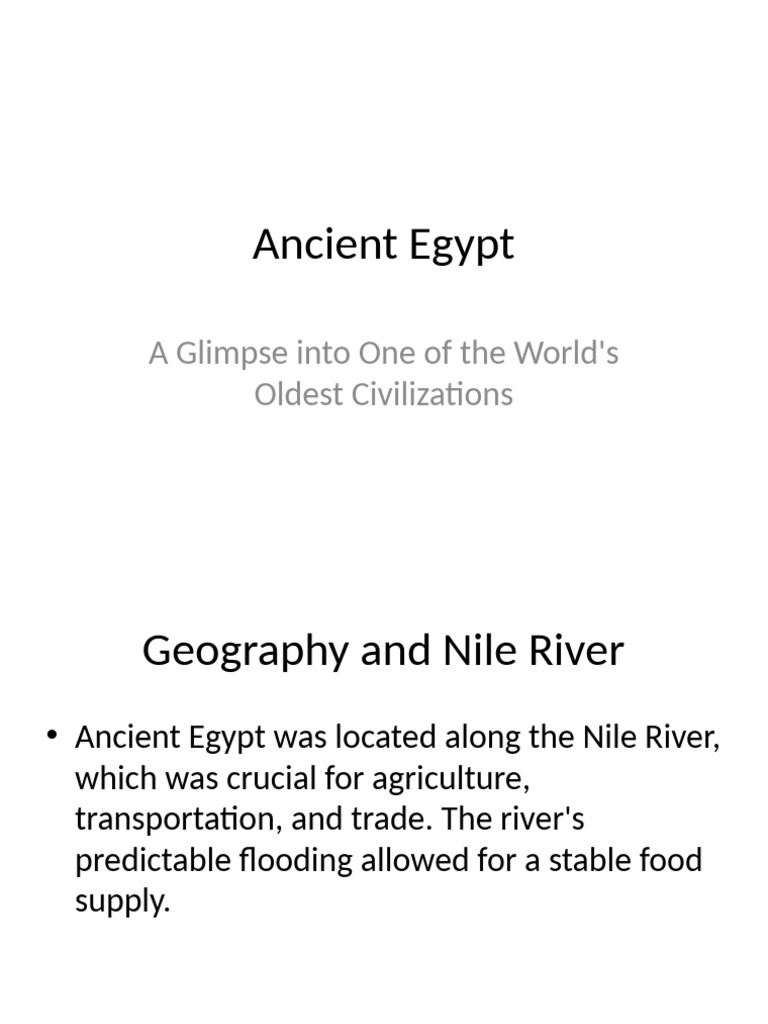 Ancient Egypt Presentation | PDF
