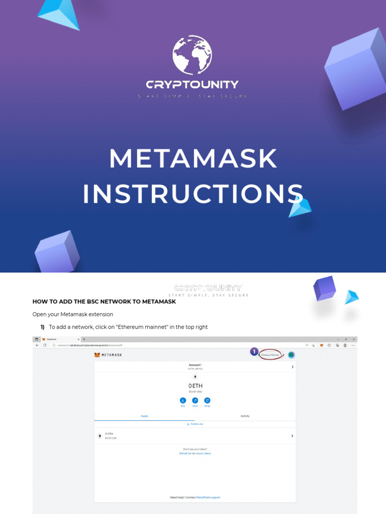 Adding BSC Network to MetaMask | PDF