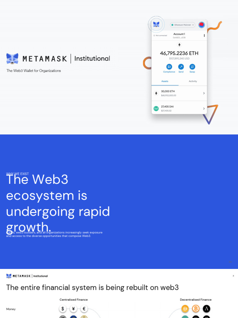 MetaMask Institutional Overview | PDF | Cryptocurrency | Business